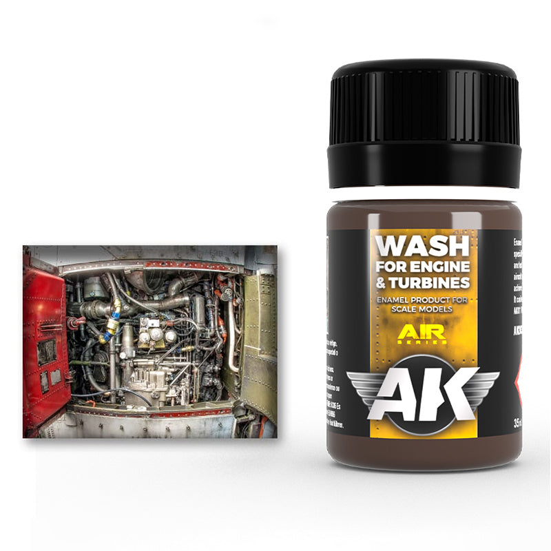 AK Interactive Aircraft Engine Wash – Schmutz- und Öl-Effekte für ...