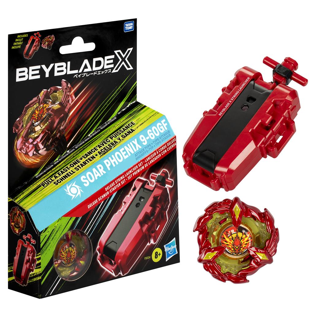 Beyblade X Soar Phoenix Deluxe Launcher Set – Battle Bear Trading Cards ...