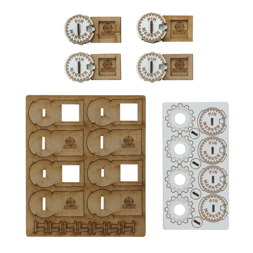 Bolt Action 3 Unit Pin Markers (4 Stück) – Battle Bear Trading Cards ...