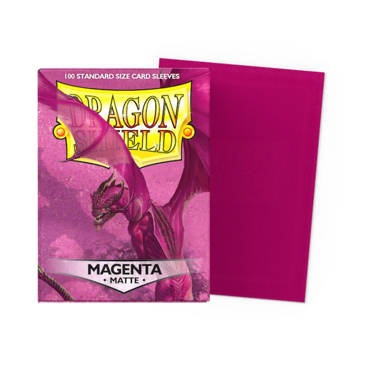 Dragon Shield Standard Size Matte Sleeves - Magenta (100 Sleeves ...