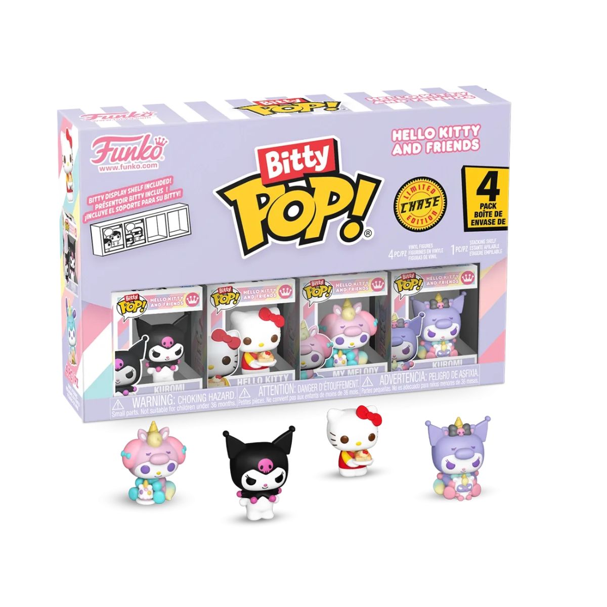 Funky Bitty POP! Hello Kitty and Friends (4-Pack Series 3 Kuromi ...