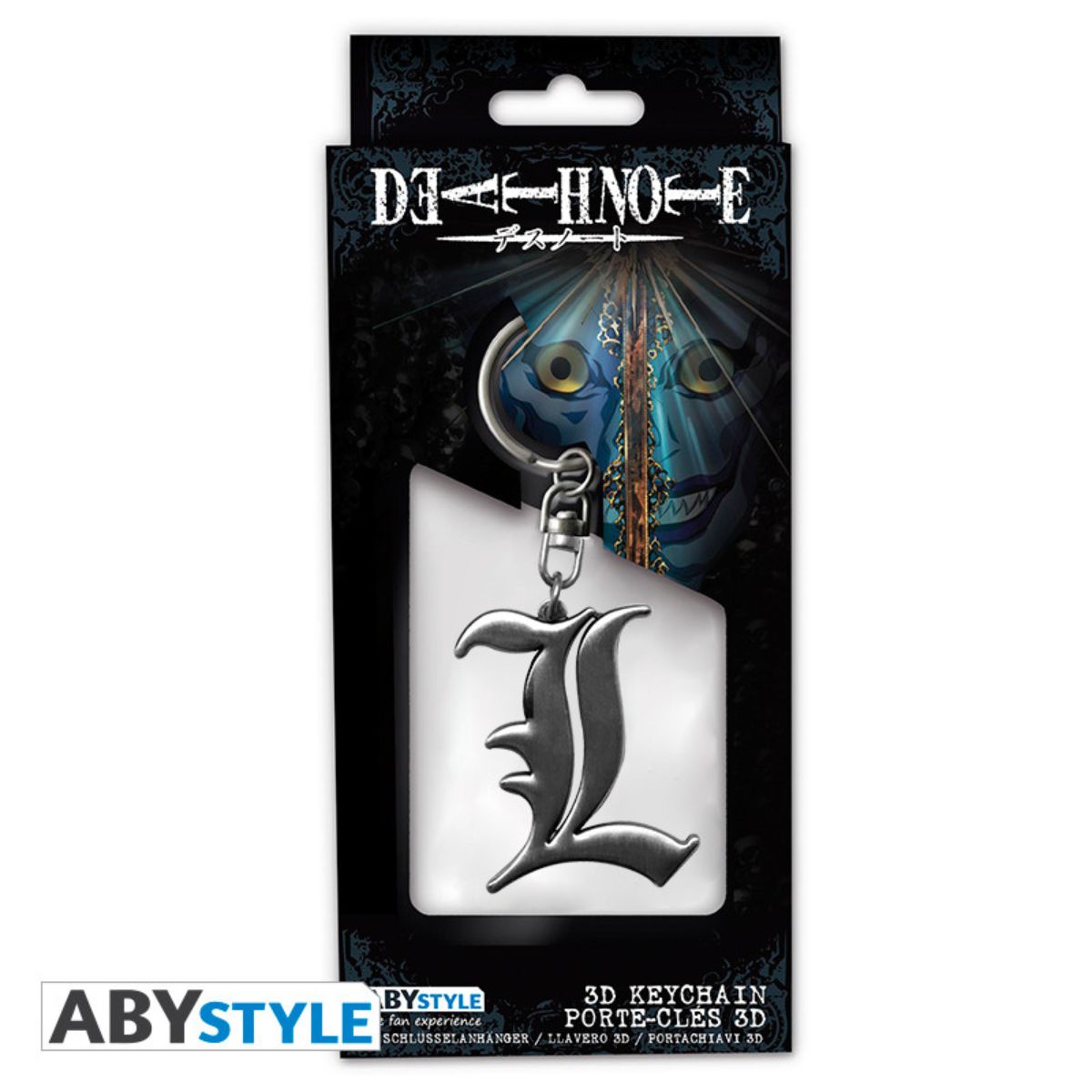 Death Note Keychain 3D L Symbol – Battle Bear Trading Cards & Games