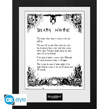 Death Note - Framed print "Death Note" – Battle Bear Trading Cards & Games