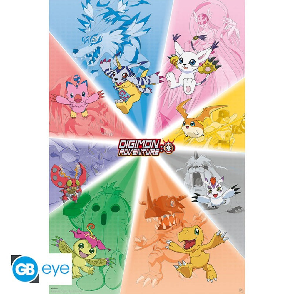 Digimon - Poster Maxi 91.5x61 - Digimon Group – Battle Bear Trading ...
