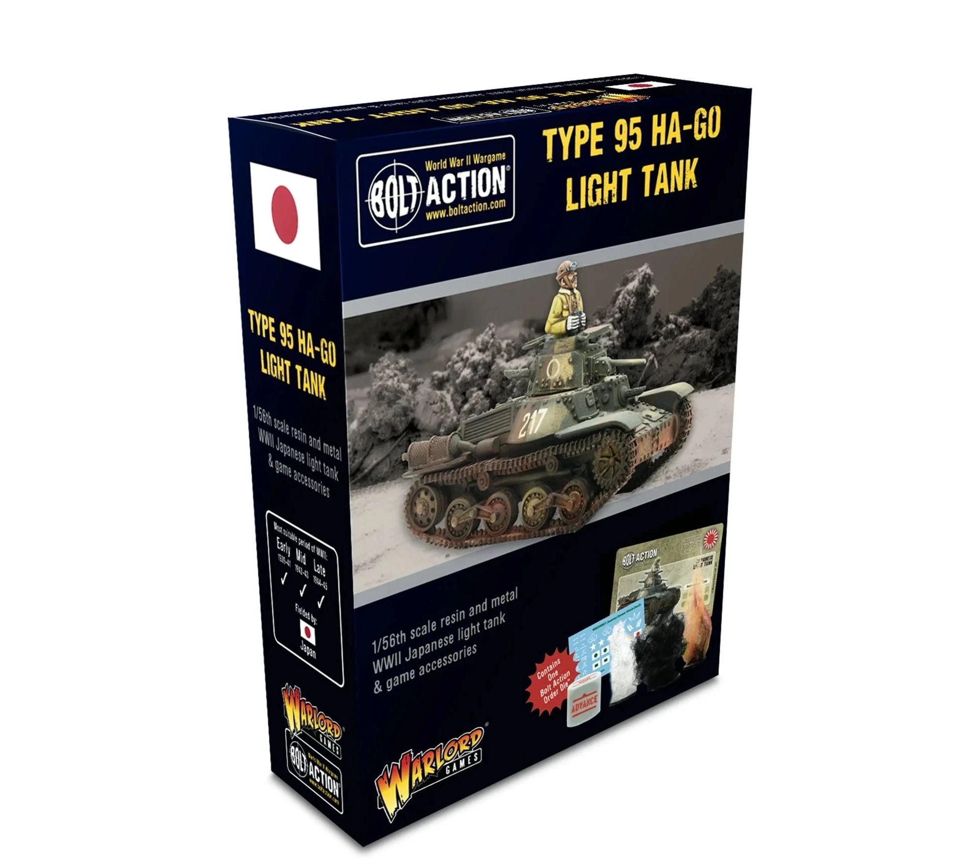 Type 95 Ha-Go Light Tank – Resin & Metal Modell – Bolt Action